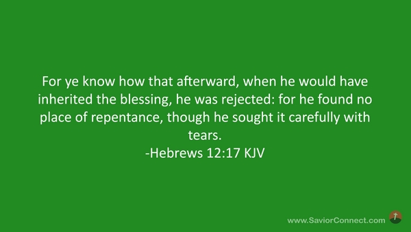 Hebrews 12:17 KJV