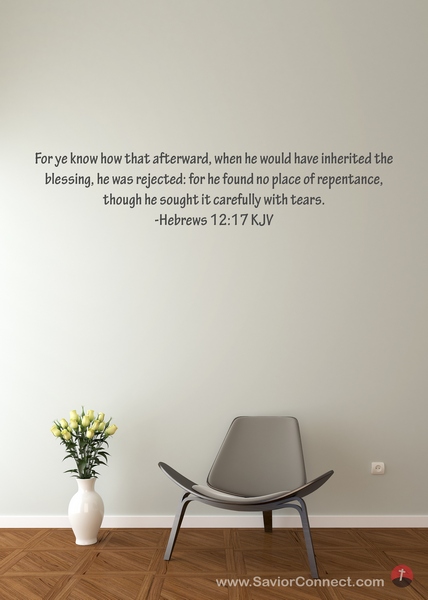 Hebrews 12:17 KJV