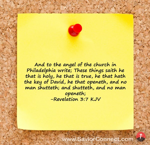 Revelation 3:7 KJV