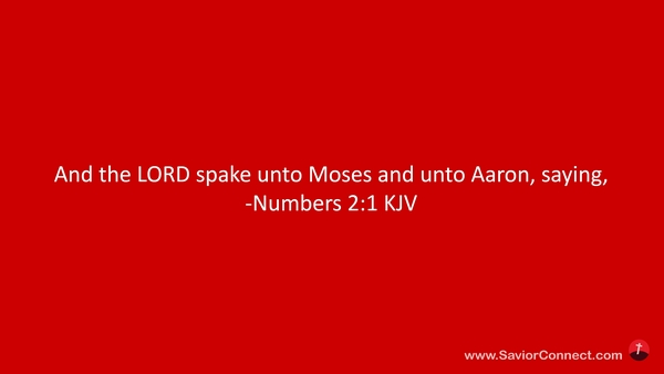 Numbers 2:1 KJV
