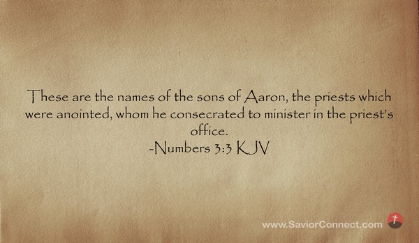 Numbers 3:3 KJV