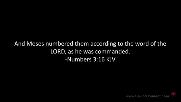 Numbers 3:16 KJV