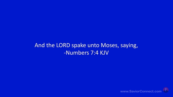 Numbers 7:4 KJV