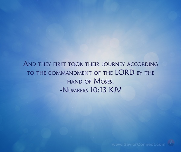 Numbers 10:13 KJV