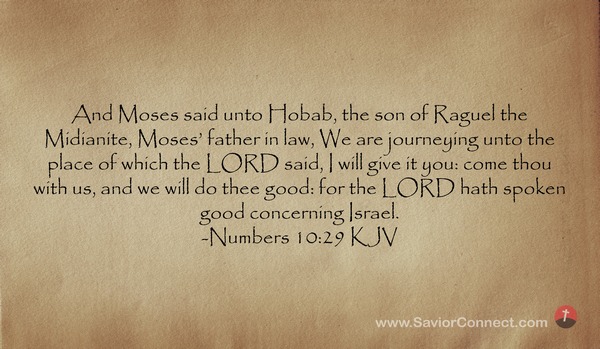 Numbers 10:29 KJV