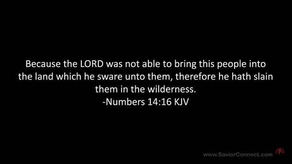 Numbers 14:16 KJV