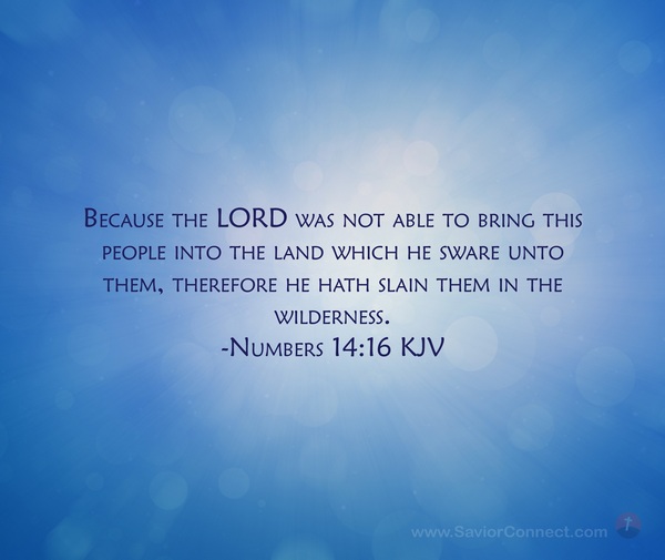 Numbers 14:16 KJV