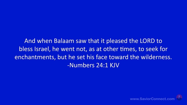 Numbers 24:1 KJV