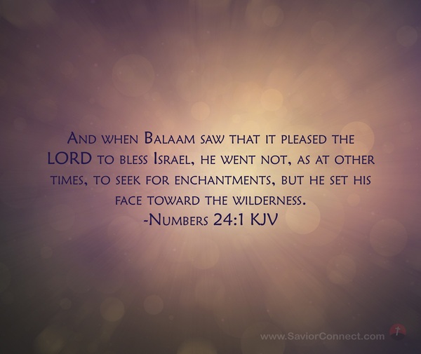 Numbers 24:1 KJV