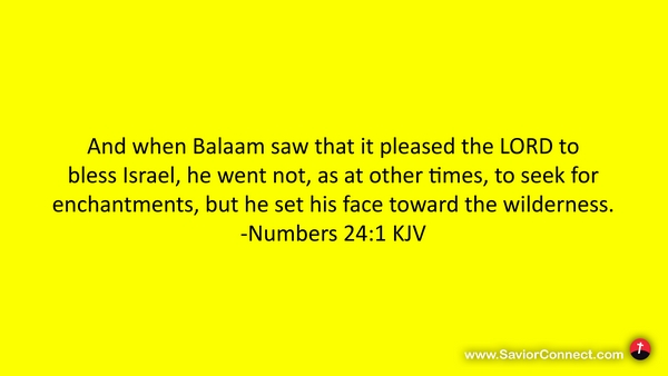 Numbers 24:1 KJV