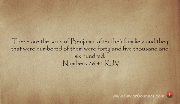 Numbers 26 41 Kjv