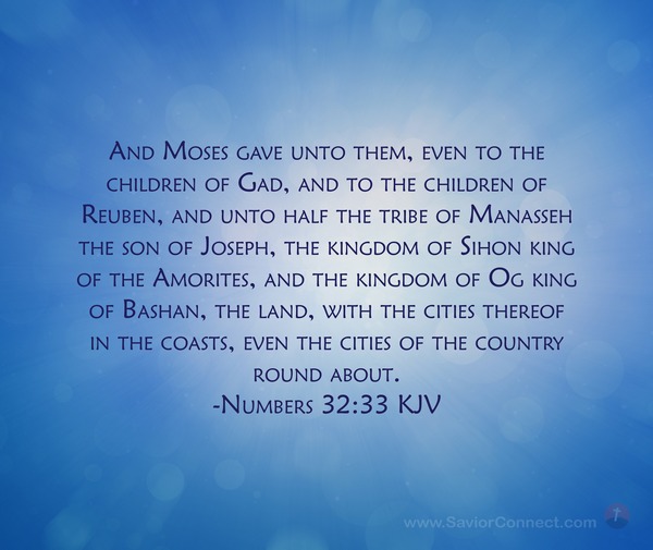 Numbers 32:33 KJV