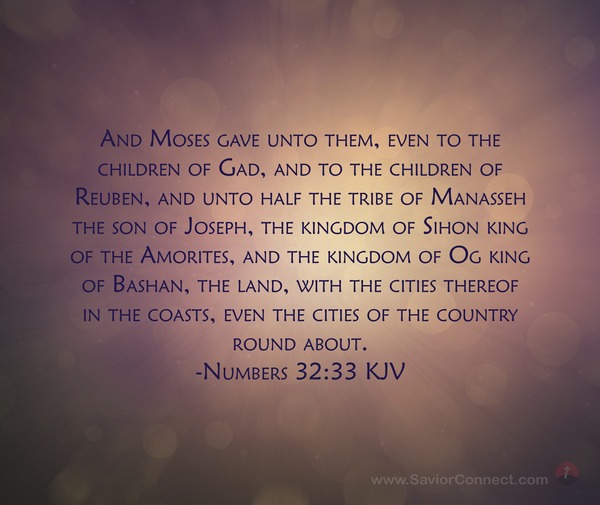 Numbers 32:33 KJV