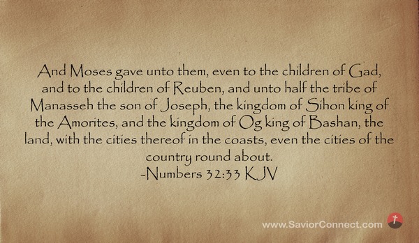 Numbers 32:33 KJV