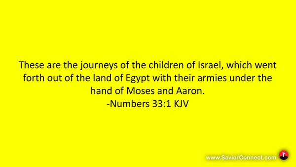Numbers 33:1 KJV