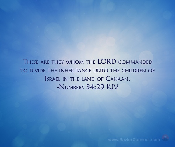Numbers 34:29 KJV