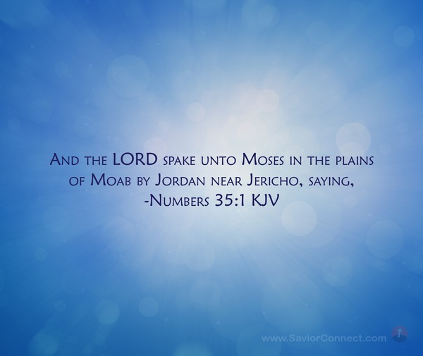 Numbers 35:1 KJV