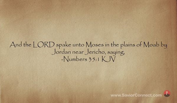 Numbers 35:1 KJV