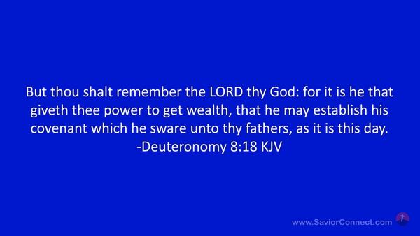 deut 8 18 commentary