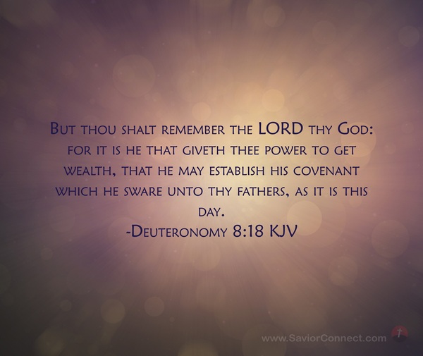 deut 8 18 commentary