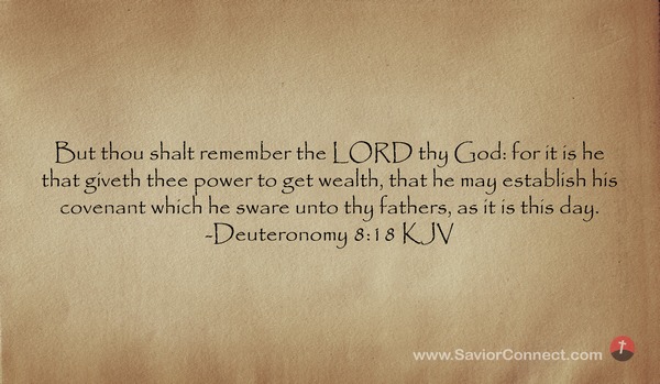 deut 8 18 commentary