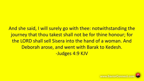 Judges 4:9 KJV