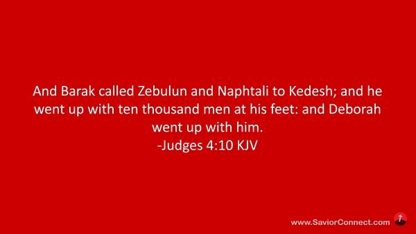Judges 4:10 KJV