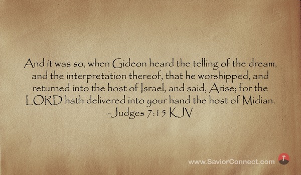 Judges 7:15 KJV