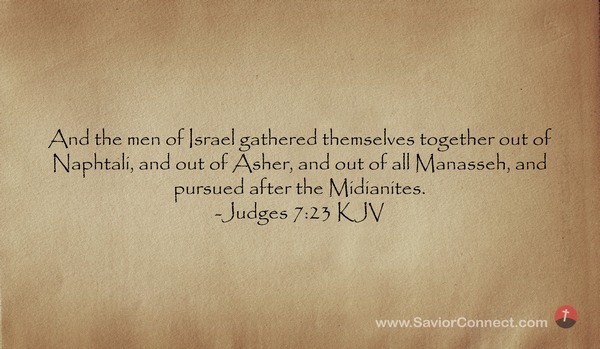 Judges 7:23 KJV