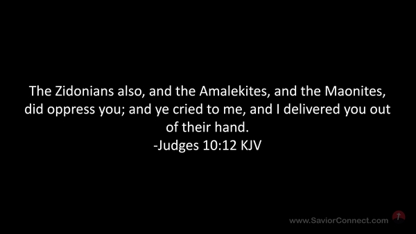 Judges 10:12 KJV