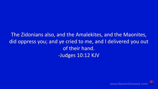Judges 10:12 KJV
