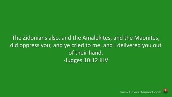 Judges 10:12 KJV