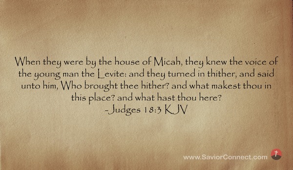 Judges 18:3 KJV