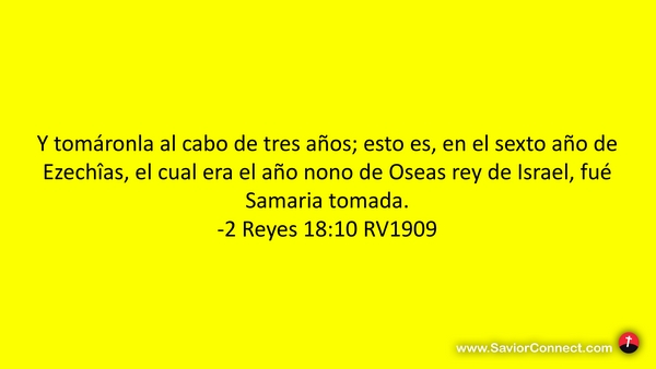 2 Reyes 18:10 RV1909