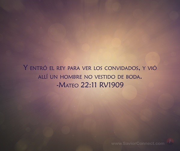 Mateo 22:11 RV1909