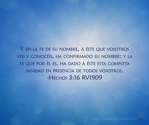 Hechos 3:16 RV1909