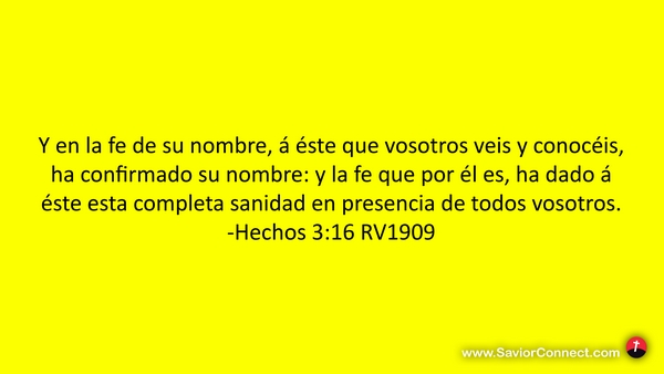 Hechos 3:16 RV1909