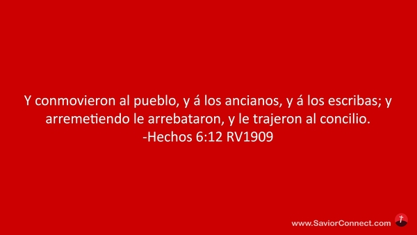 Hechos 6:12 RV1909