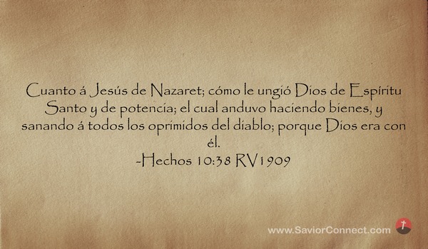 Hechos 10:38 RV1909