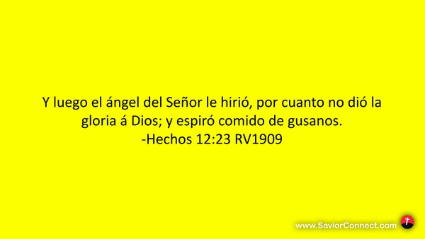 Hechos 12:23 RV1909