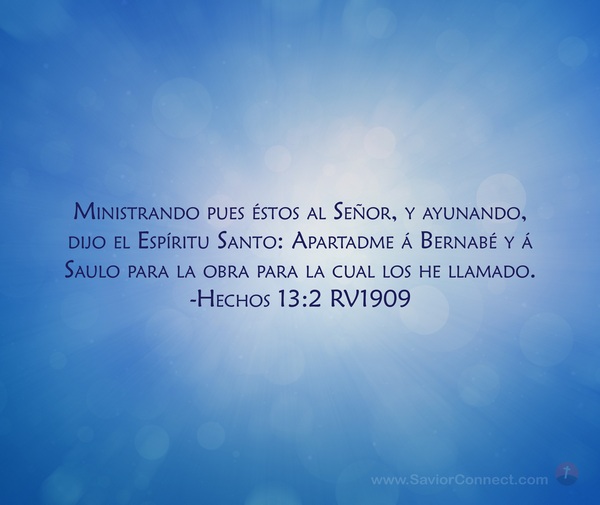 Hechos 13:2 RV1909