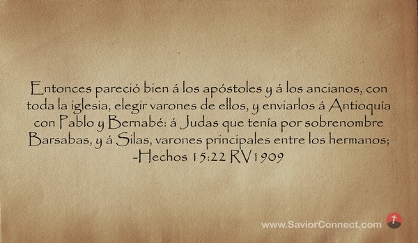Hechos 15:22 RV1909