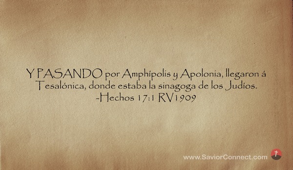 Hechos 17:1 RV1909