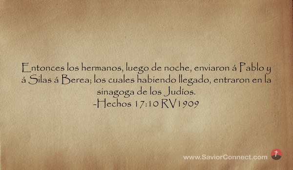 Hechos 17:10 RV1909