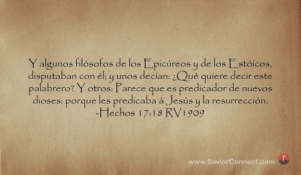 Hechos 17:18 RV1909