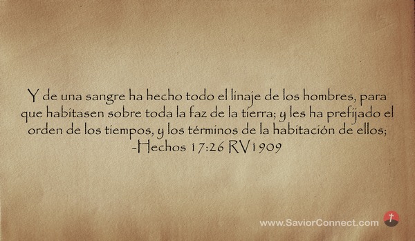 Hechos 17:26 RV1909