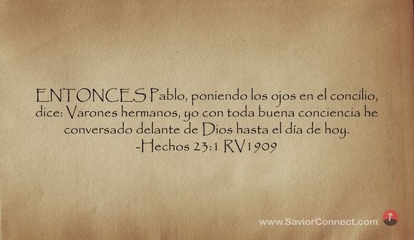 Hechos 23:1 RV1909
