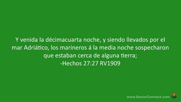 Hechos 27:27 RV1909
