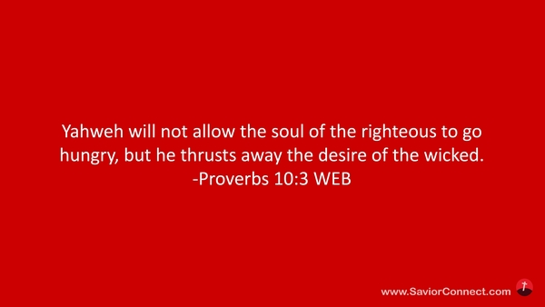 Proverbs 10:3 WEB