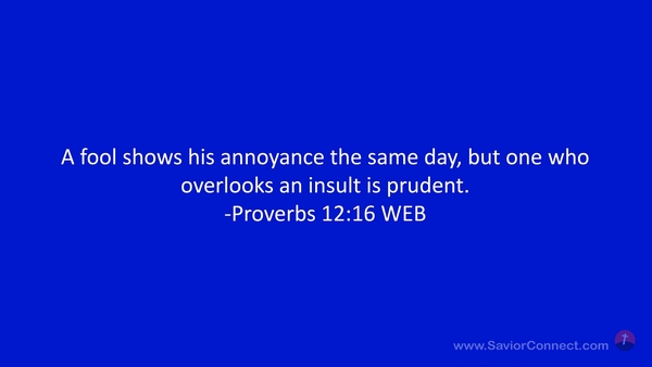 proverbs 12 16 nlt